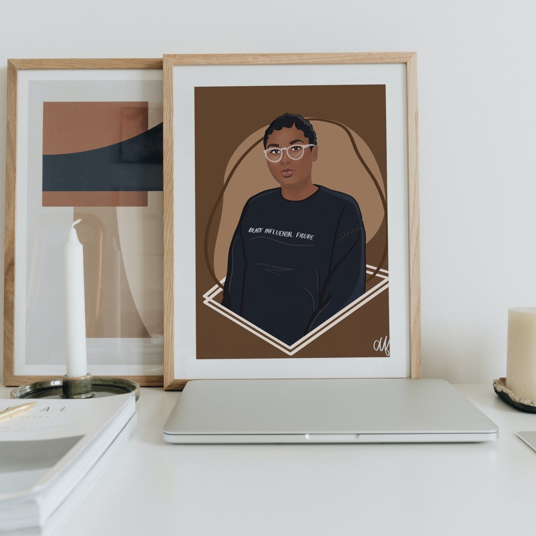 Custom Cartoon Portrait PHYSICAL PRINT, Custom Cartoon Drawing, Cartoon ...