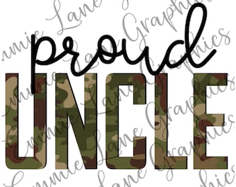 Proud Army Uncle Png - Etsy