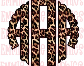 Scalloped Monogram Alphabet - Etsy