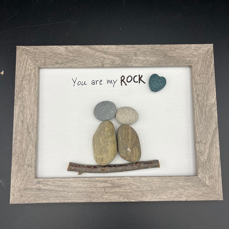 Rock Art Framed - Etsy