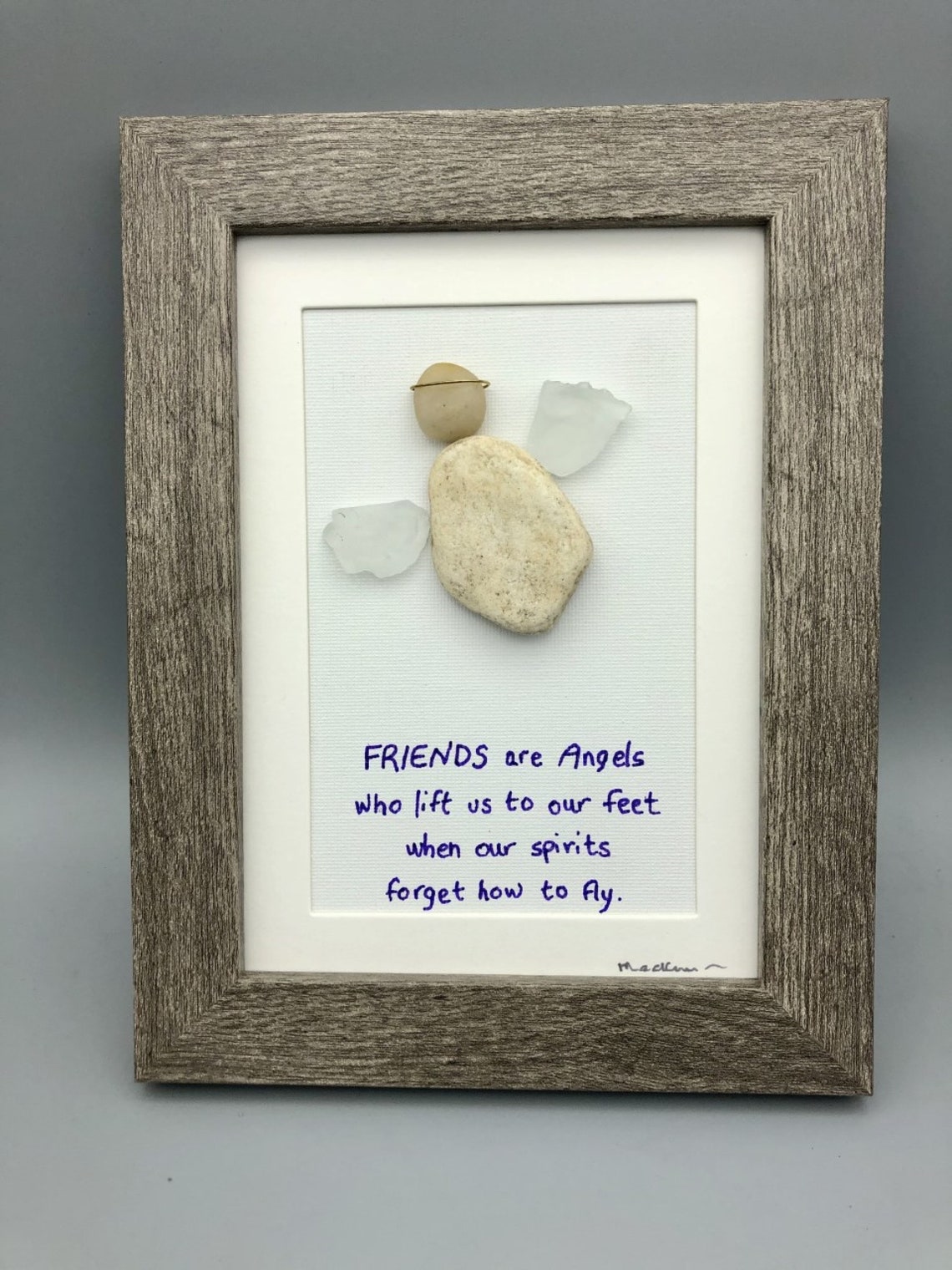 Angel Friend Rock Art Angel Pebble Art Pebble Art Friends - Etsy