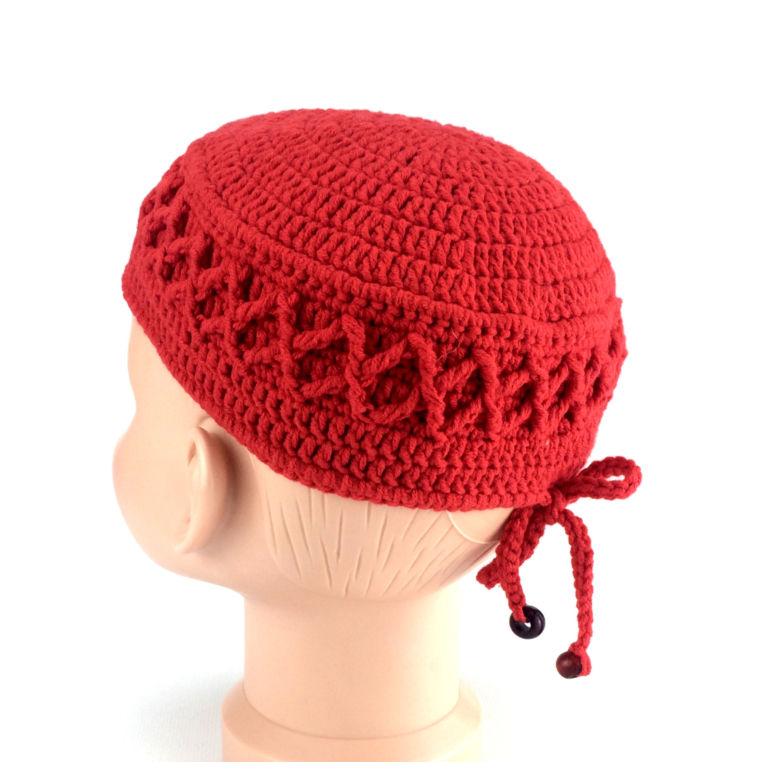 Red Kufi Hat Muslim Baby Gift Spring Hats Baby Kufi Custom Made Crochet ...