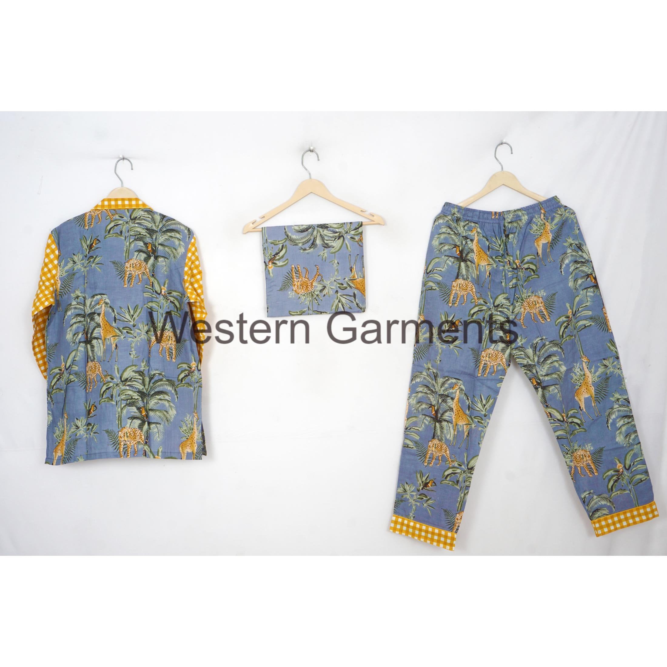 100% Pure Cotton Pajama Set, Night Wear Clothing, Soft Night Dress ...