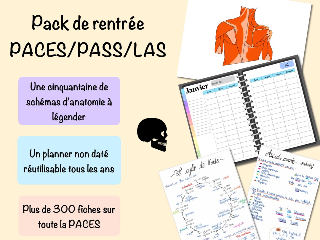 Pack de rentrée PACES PASS LAS - Etsy France