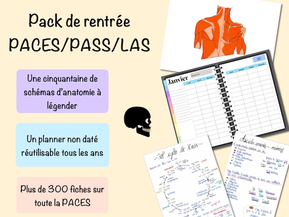 Pack de rentrée PACES PASS LAS - Etsy France