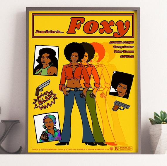 Foxy Brown Film Pam Grier Film Poster Etsy
