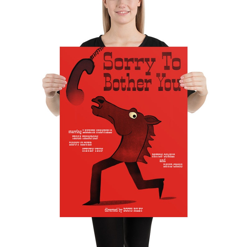 Sorry to Bother You Poster Boots Riley - Etsy
