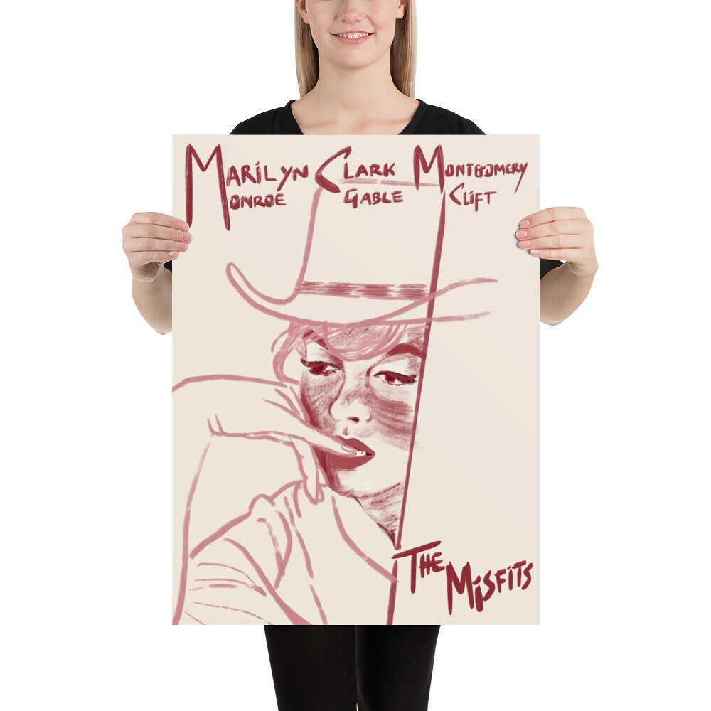 Marilyn Monroe the Misfits Clark Gable Montgomery Clift Cowboys ...