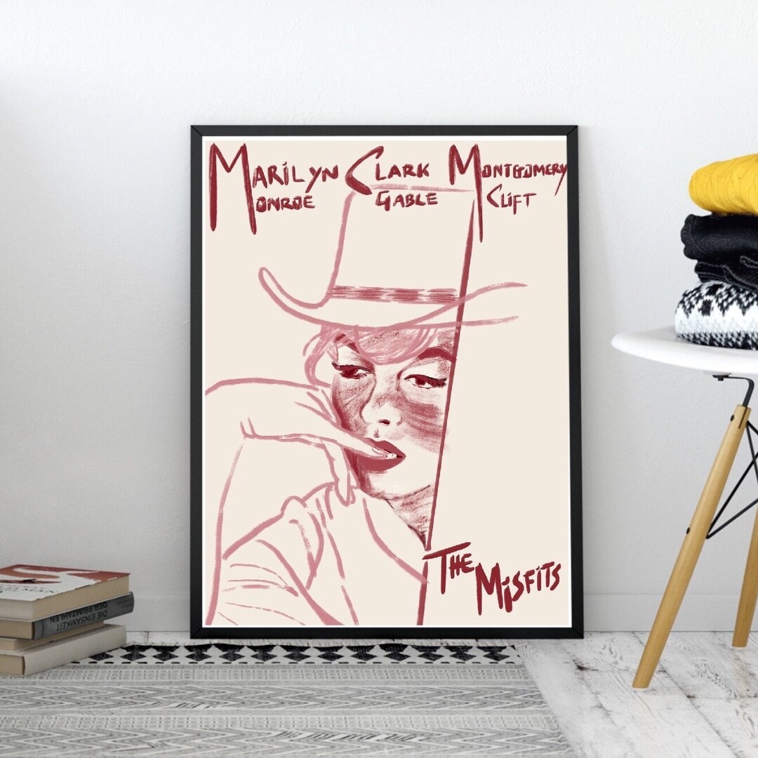 Marilyn Monroe the Misfits Clark Gable Montgomery Clift Cowboys ...