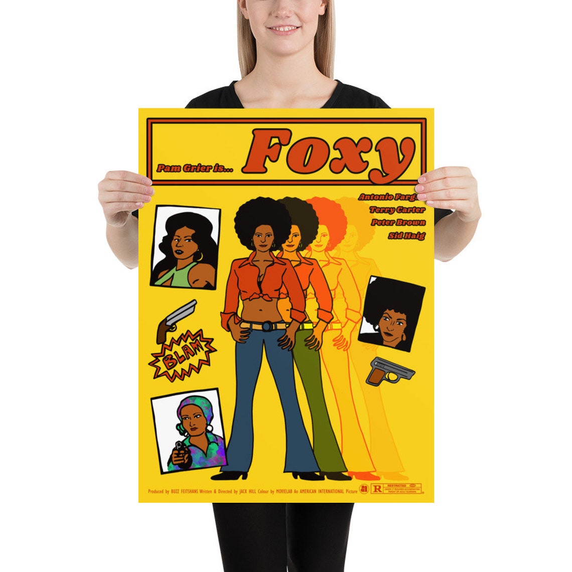 Foxy Brown Film Pam Grier Film Poster - Etsy