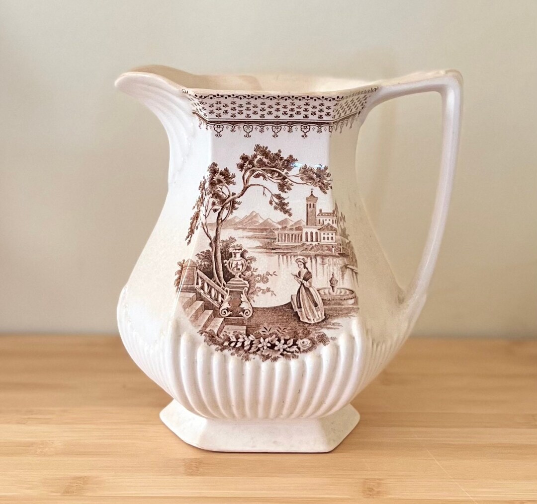 Vintage Real English Ironstone WM Adams Pitcher - Etsy