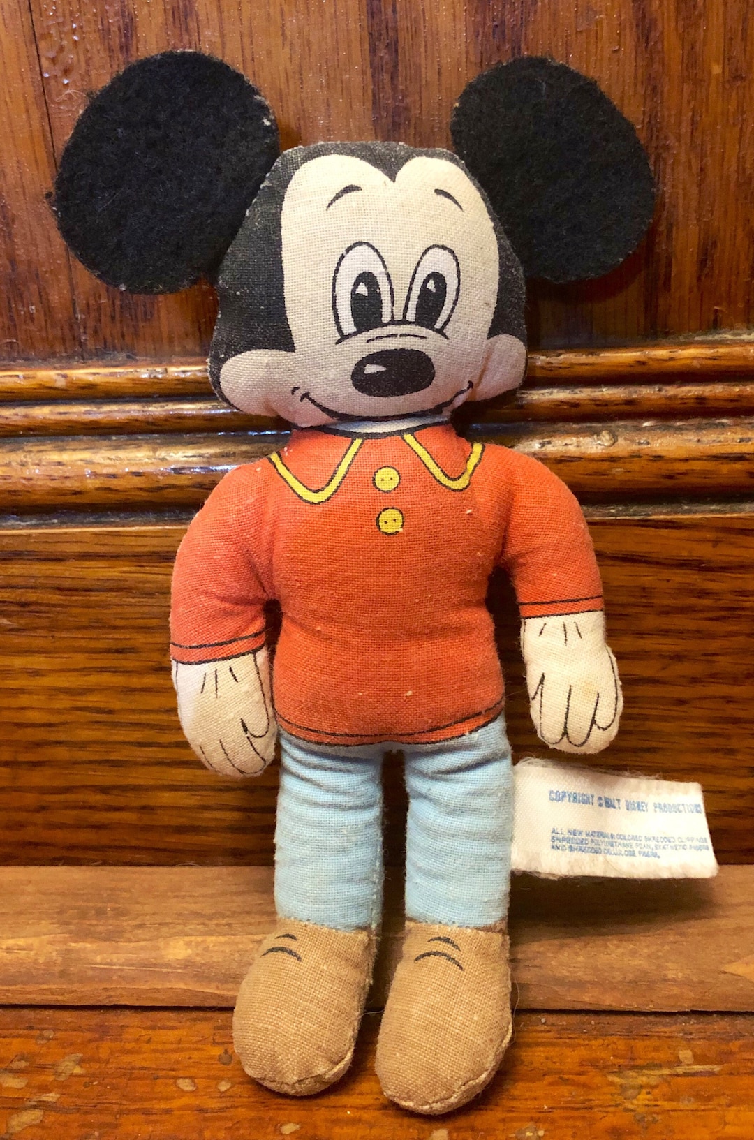 Vintage Knickerbocker Mickey Mouse Mini Plush - Etsy