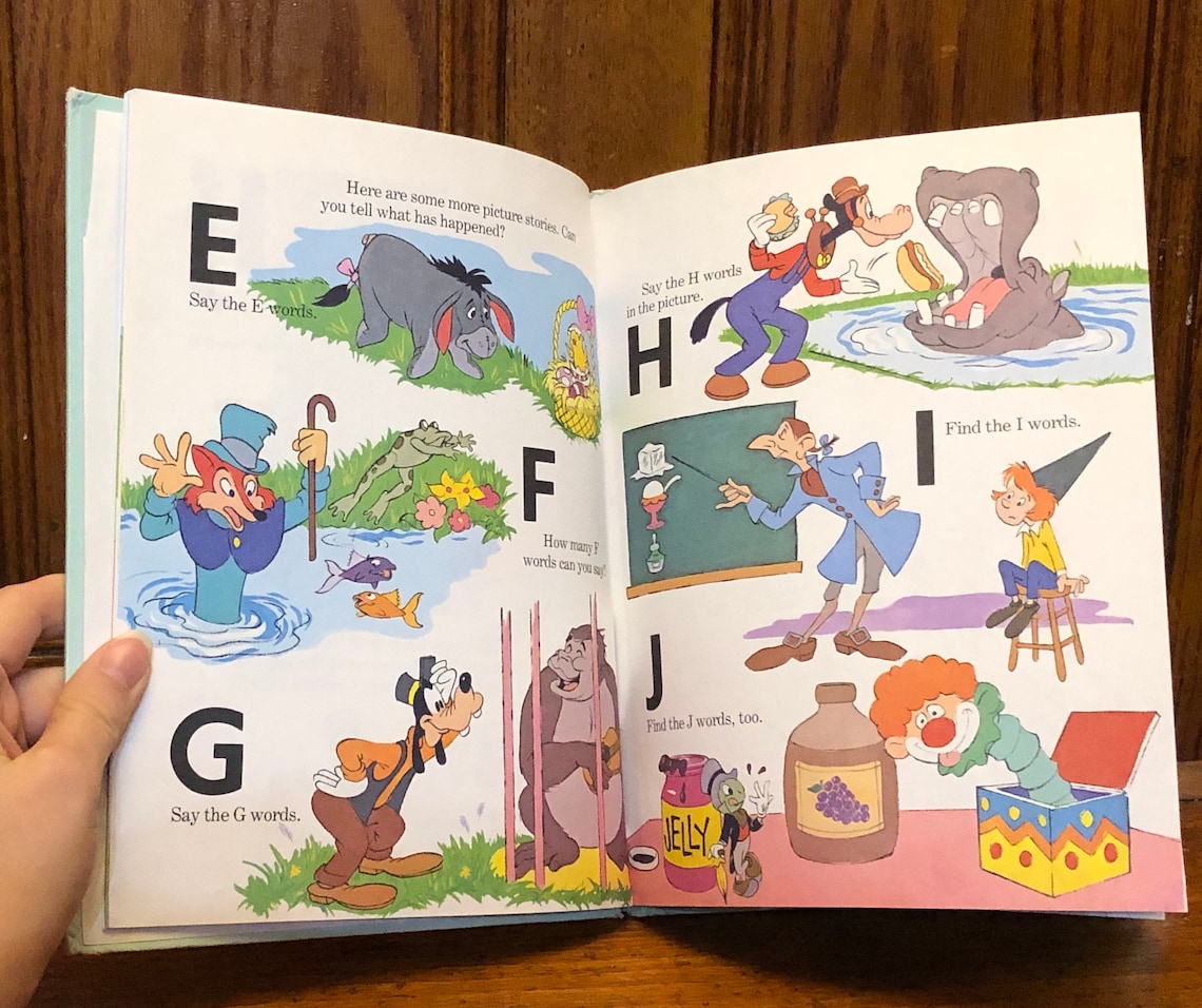 Vintage Volume 1 Walt Disney Alphabet A-Z Childrens Book - Etsy