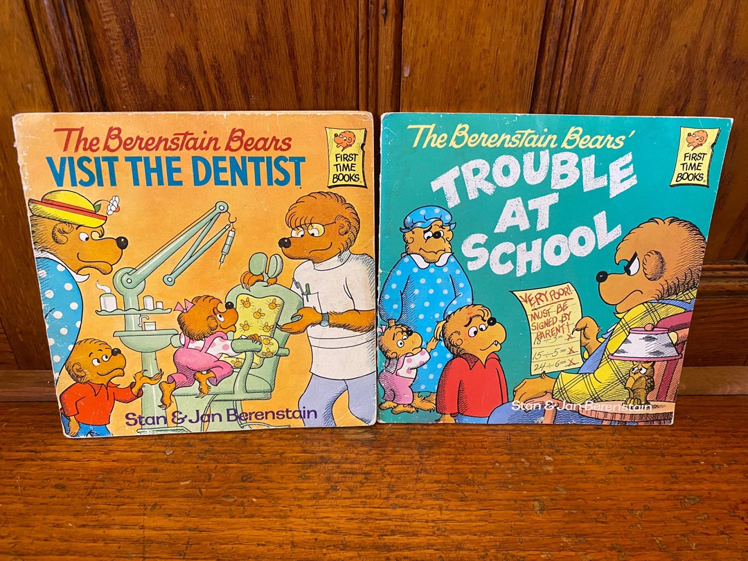 Vintage the Berenstain Bears Childrens Books Visit the Dentist Trouble ...
