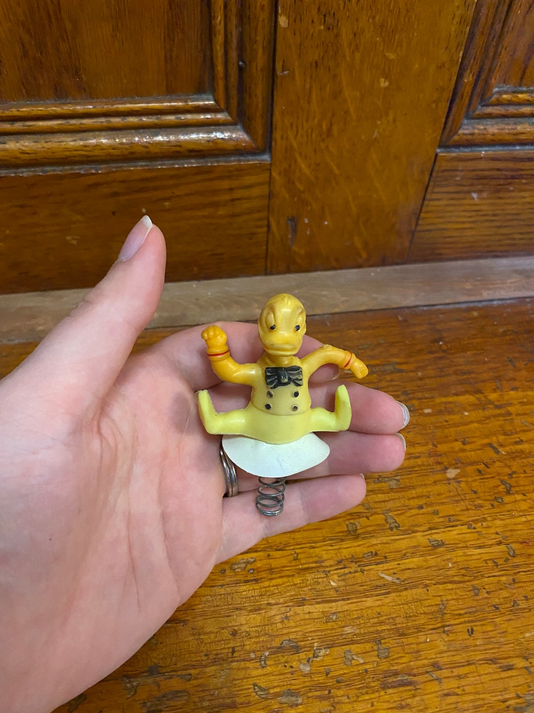 Vintage Rubber Donald Duck Spring Pop up Toy - Etsy