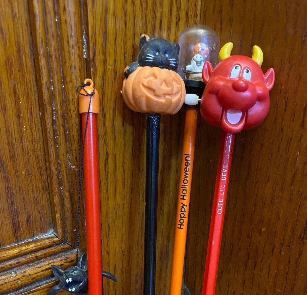 Vintage Collection Halloween Pencil Toppers - Etsy