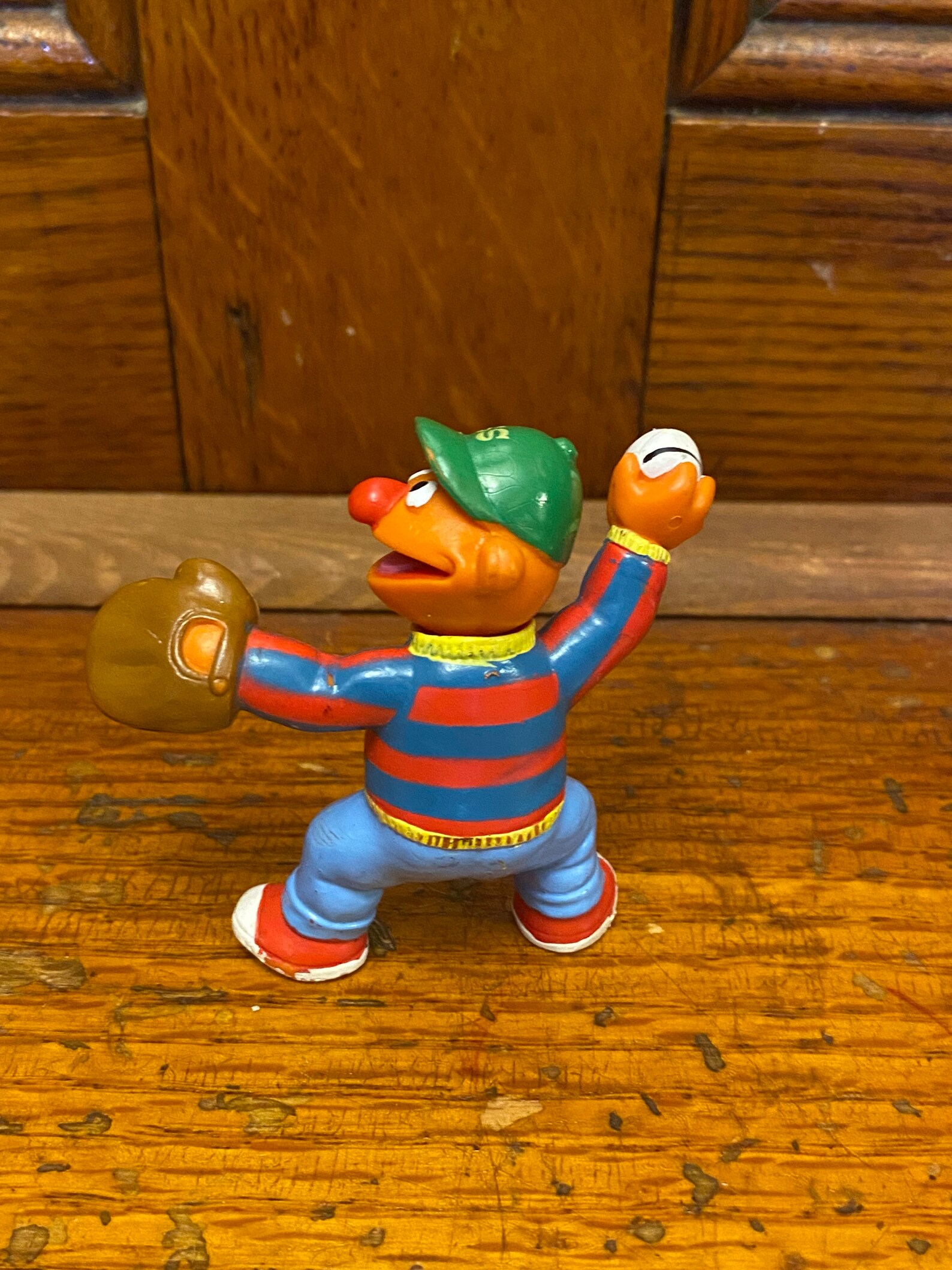 Vintage Sesame Street Ernie Playing Baseball PVC Figurine | Etsy