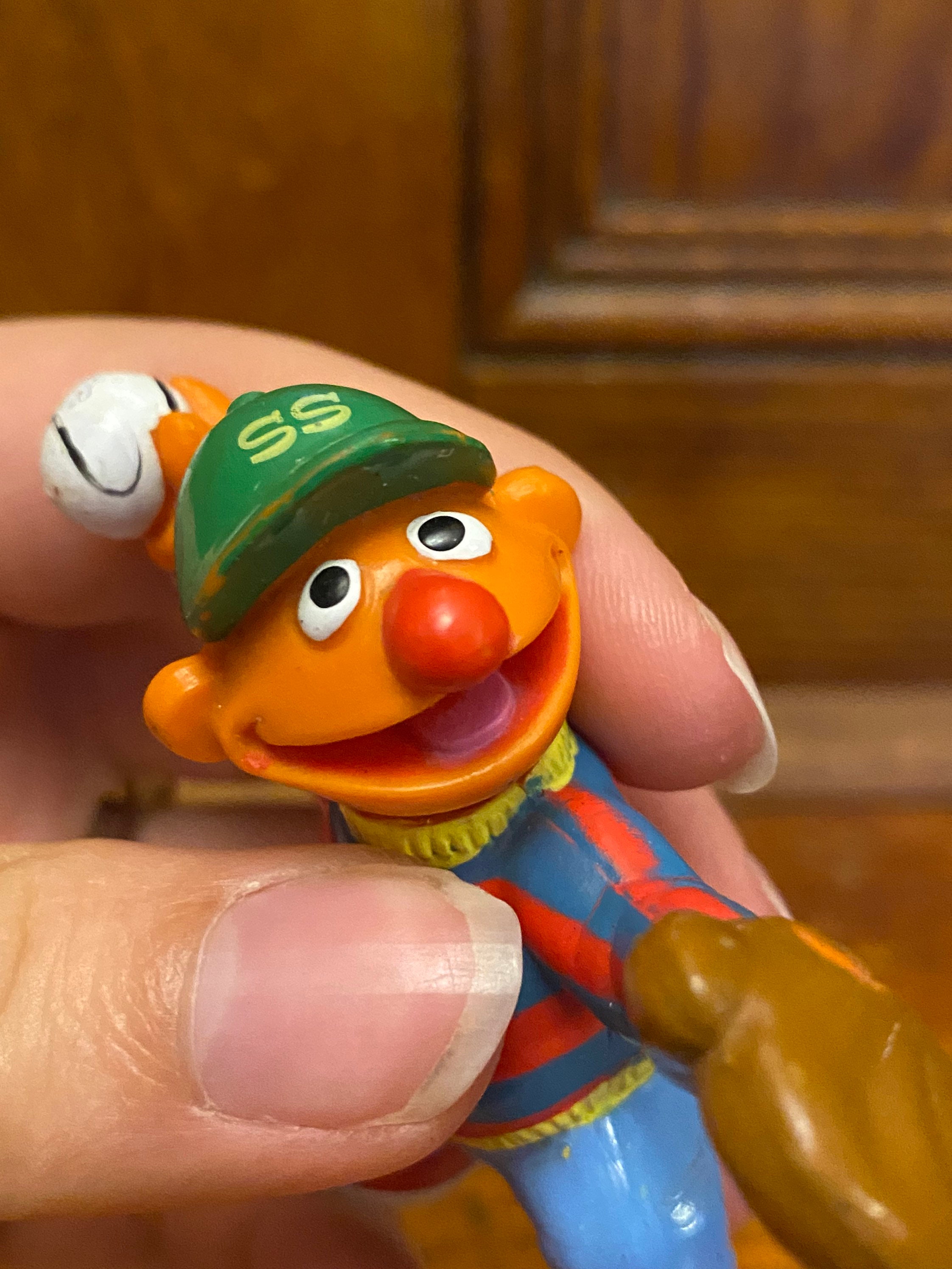 Vintage Sesame Street Ernie Playing Baseball PVC Figurine - Etsy