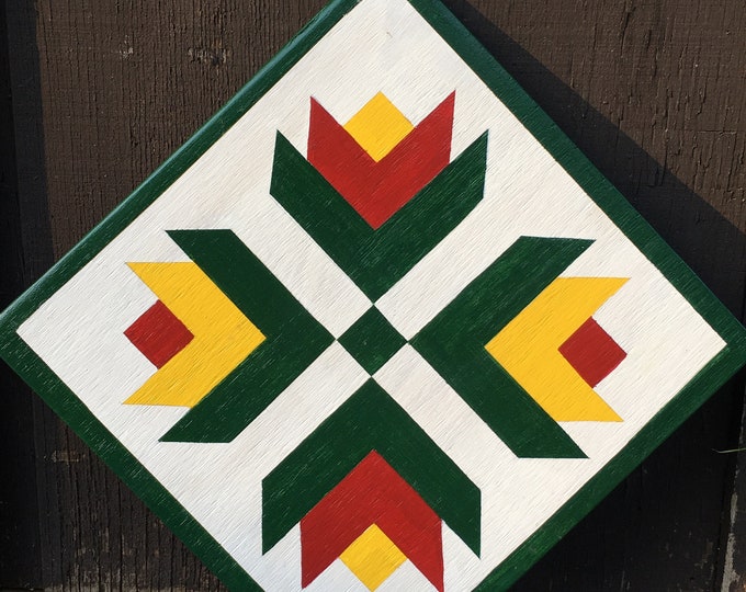 Flower Barn Quilt - Etsy