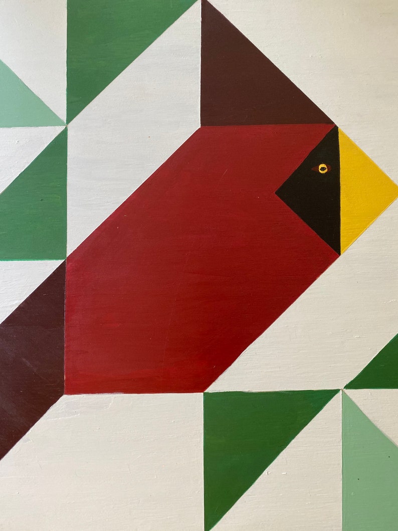 Cardinal Barn Quilt - Etsy