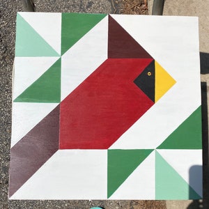 Cardinal Barn Quilt - Etsy