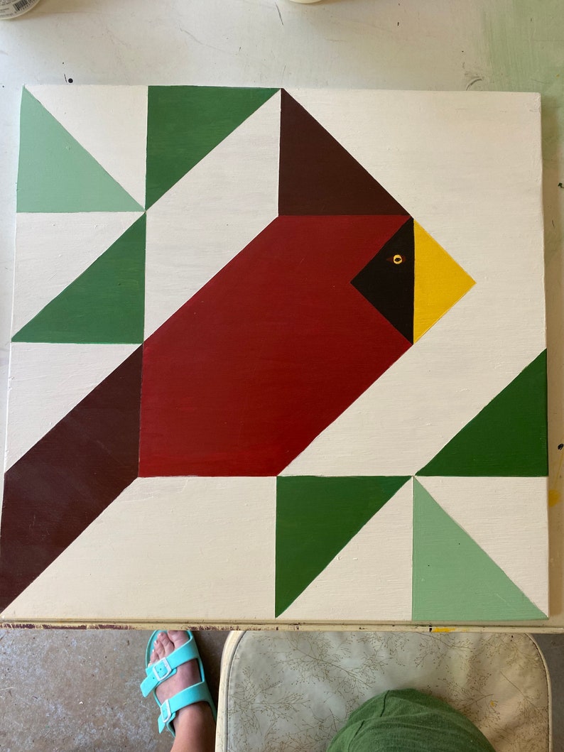 Cardinal Barn Quilt - Etsy