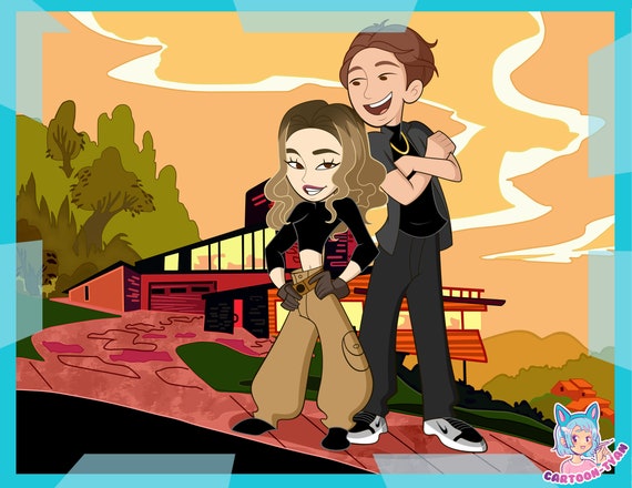 We Draw You in Your Favorite Animated TV Show Style Portrait - Etsy