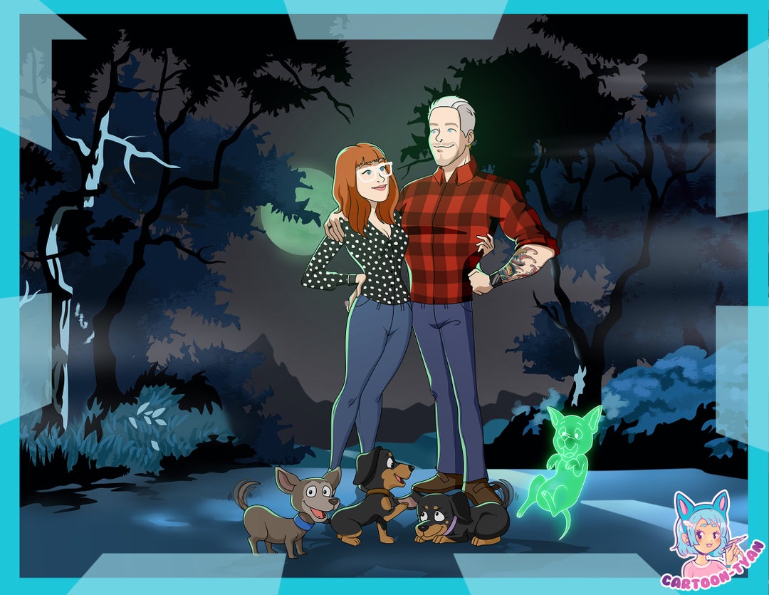 We Draw You in Your Favorite Animated TV Show Style, Portrait in ...