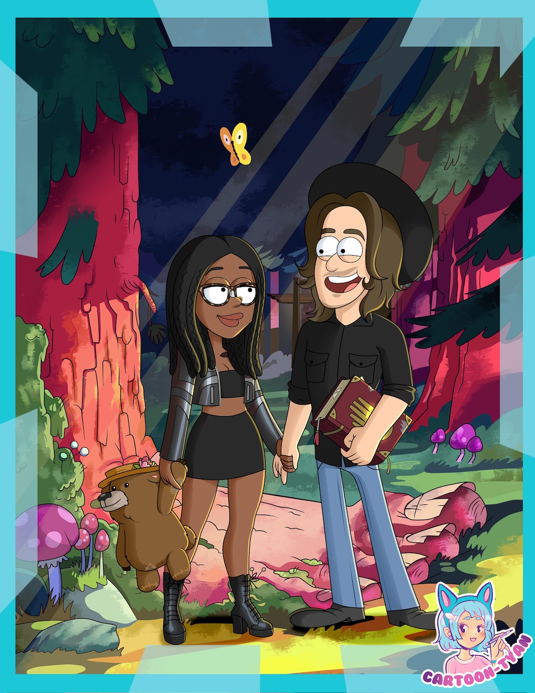 We Draw You in Your Favorite Animated TV Show Style, Portrait in ...