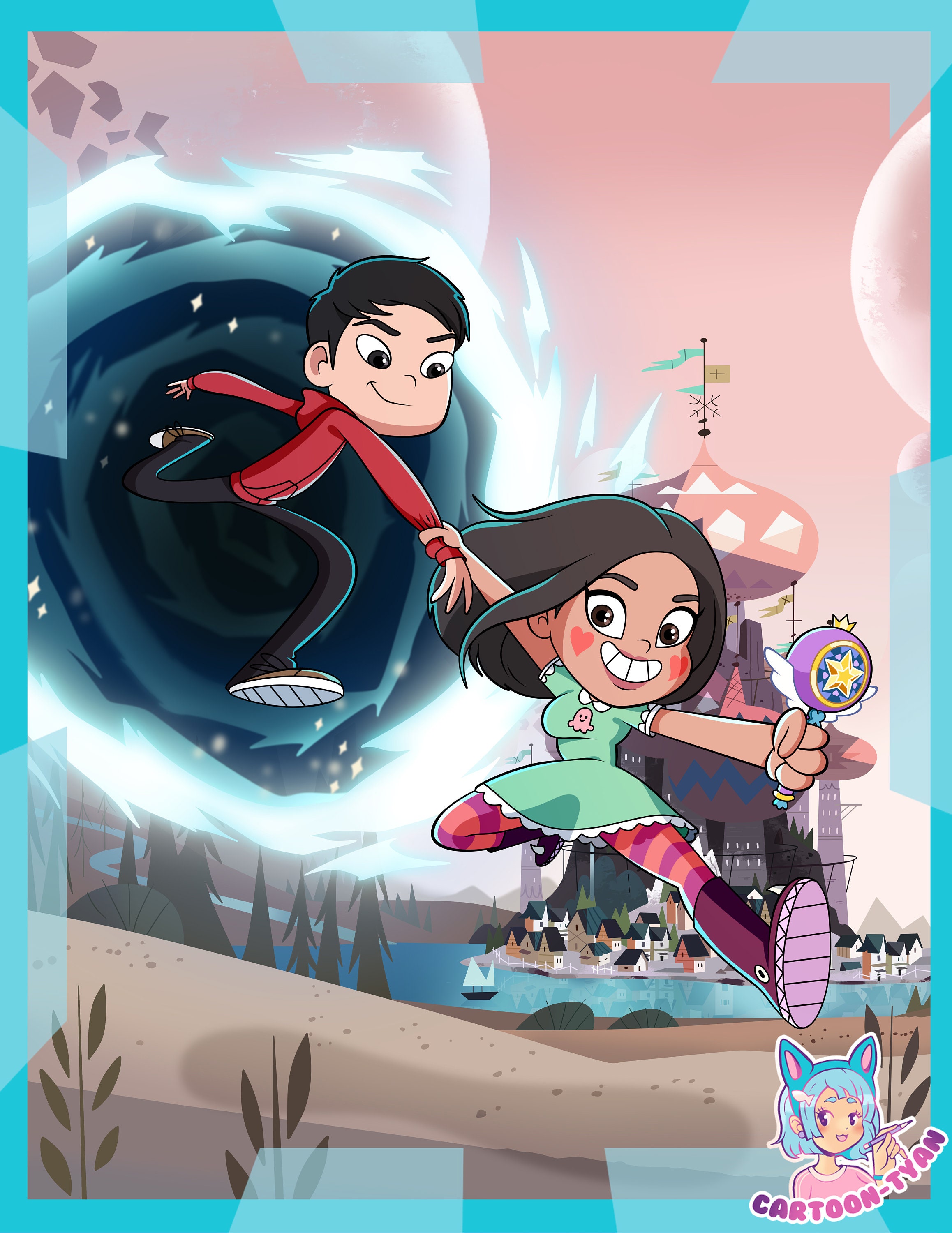 We Draw You in Your Favorite Animated TV Show Style, Portrait in ...