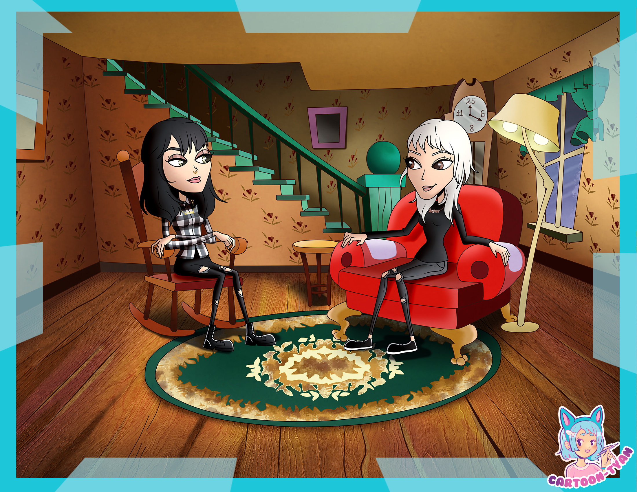 We Draw You in Your Favorite Animated TV Show Style Portrait - Etsy