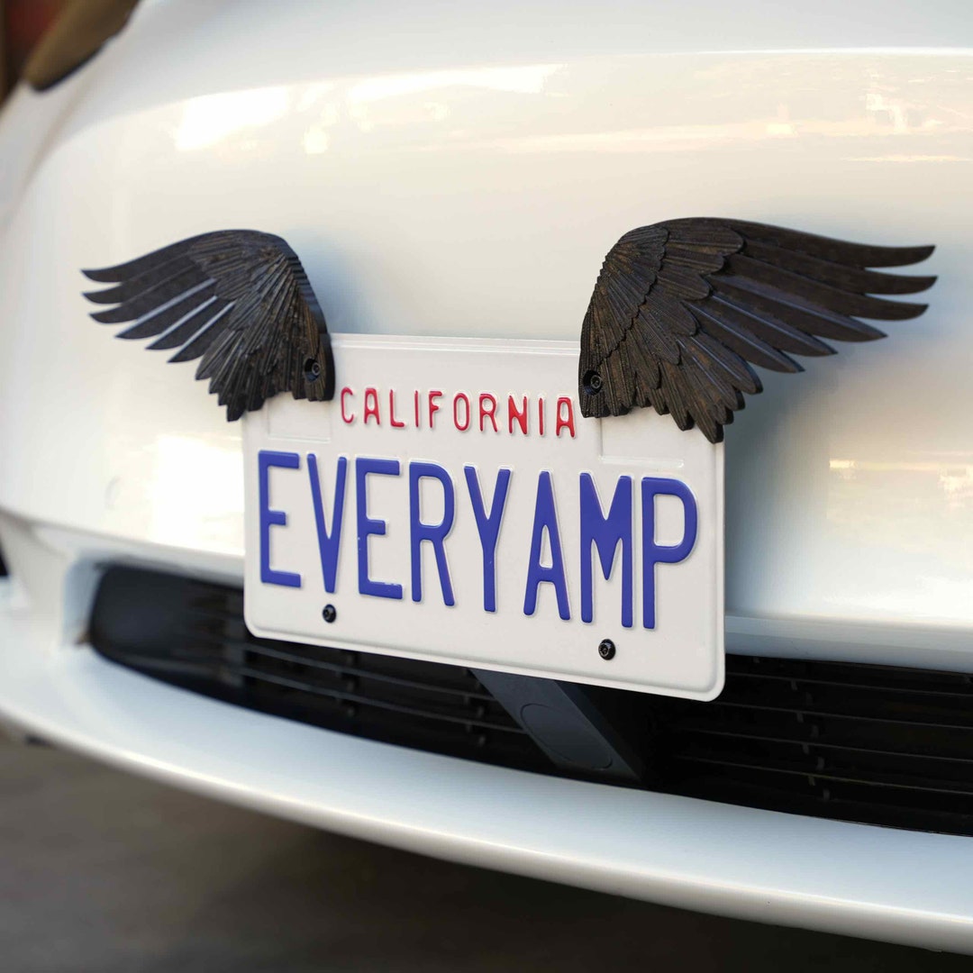 License Plate Raven Wings (universal Fit) - Etsy