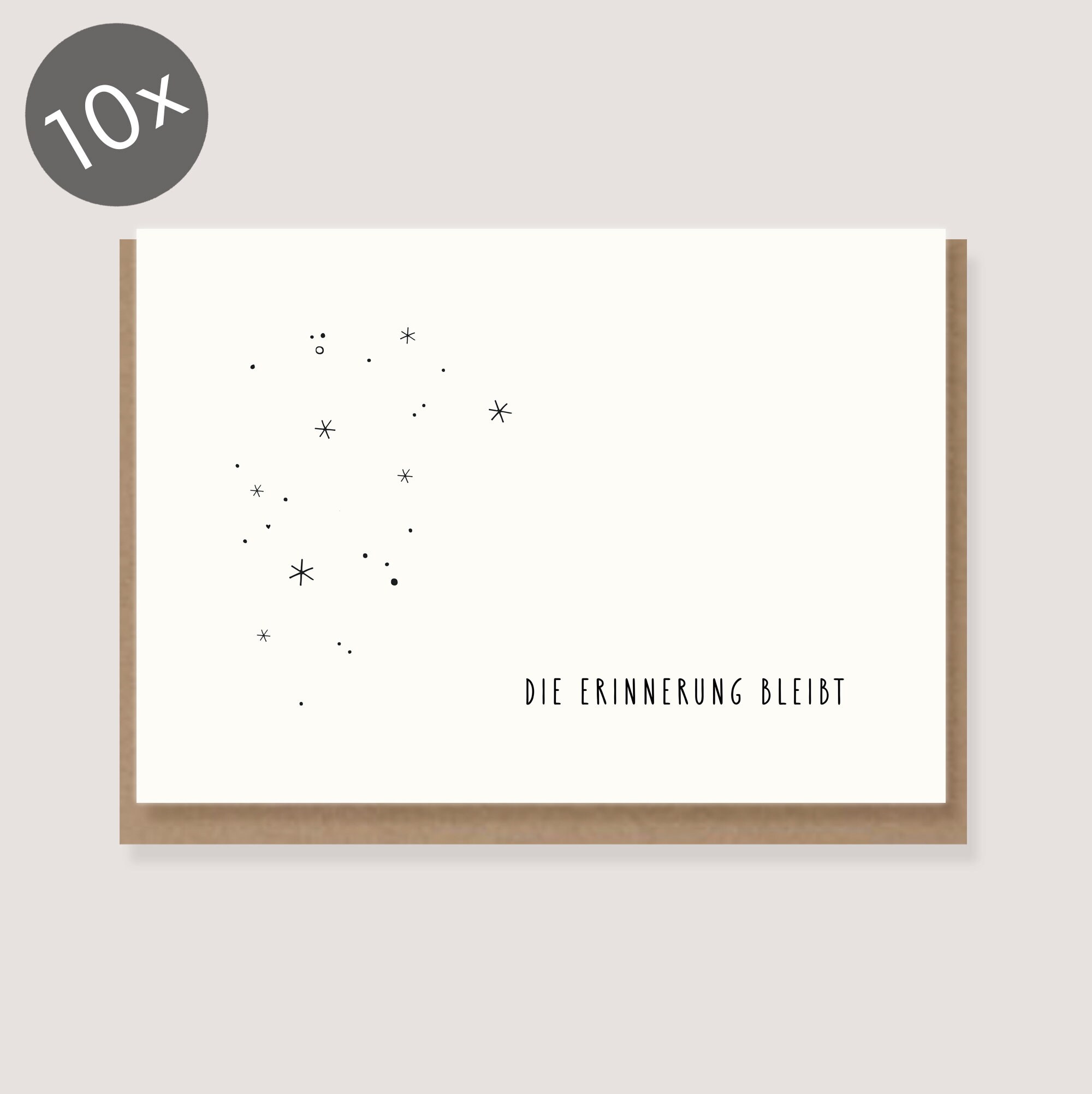 Carte de deuil Ciel étoilé le souvenir demeure carte de condoléances ...