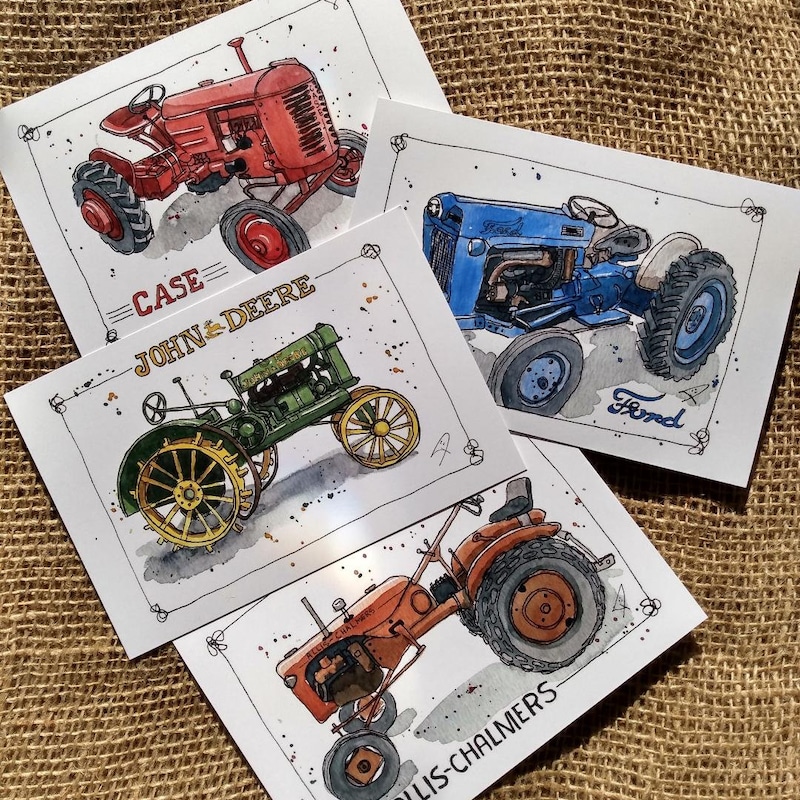 Tractor Art - Etsy