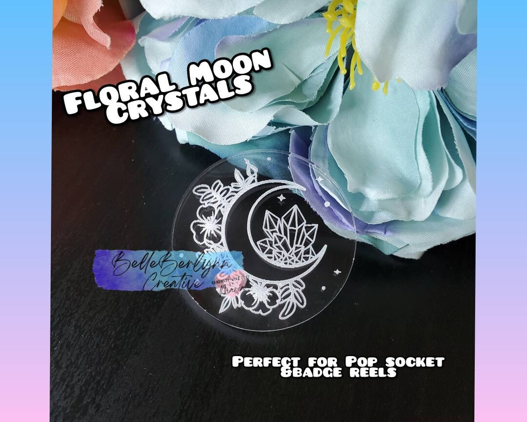 Floral Moon Crystals Silicone Mold - Etsy