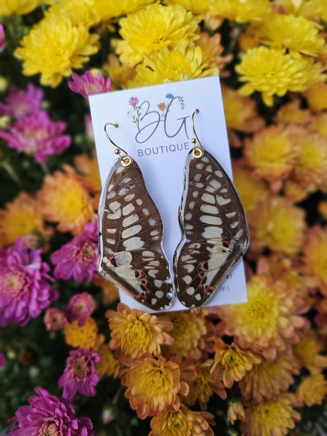 Real Handmade Common Jay Butterfly Wings Earrings | Nature Jewelry - Etsy