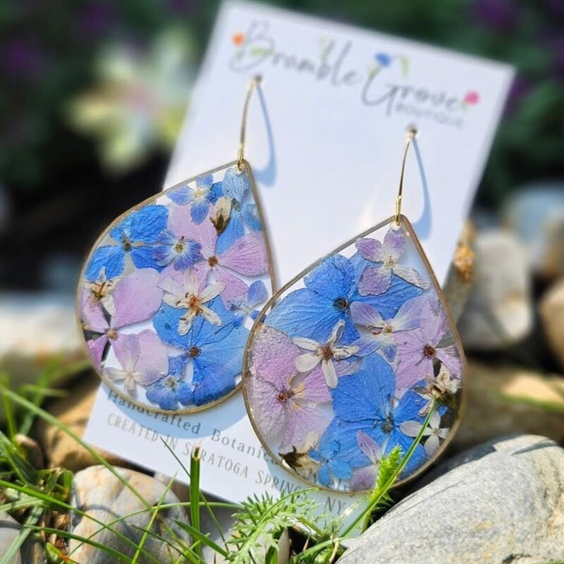 Hydrangea Earrings - Etsy