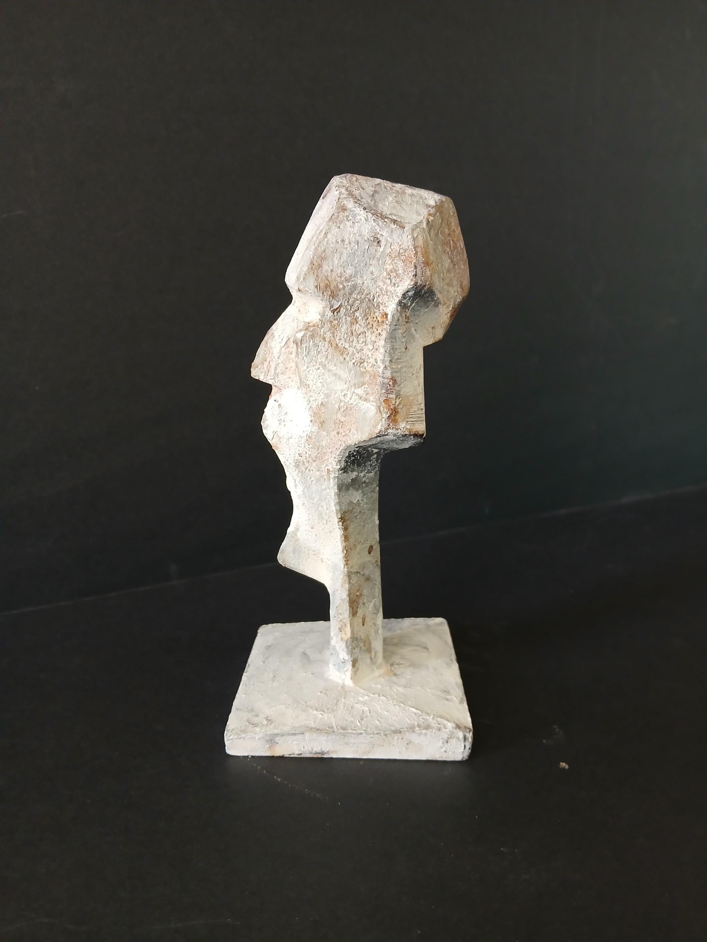 Shocking Brutalist Expressionist Sculpture Signed L. M. H. 1973 Heavy ...