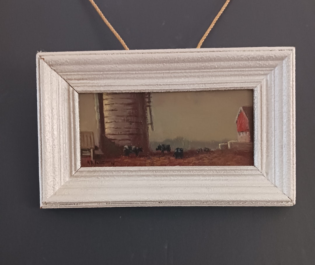 Big Silo at Horner Farm Harrisonville, NJ - Oil Painting 1995 by ...