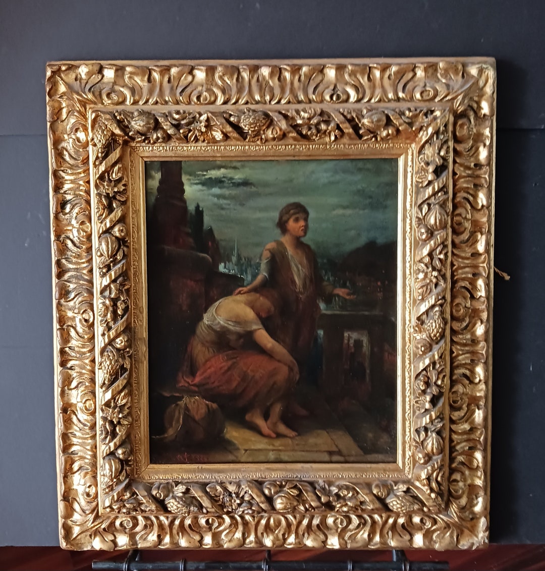1883 Oil on Board the Runaways Signed CWK- Museum Quality Painting! - Etsy