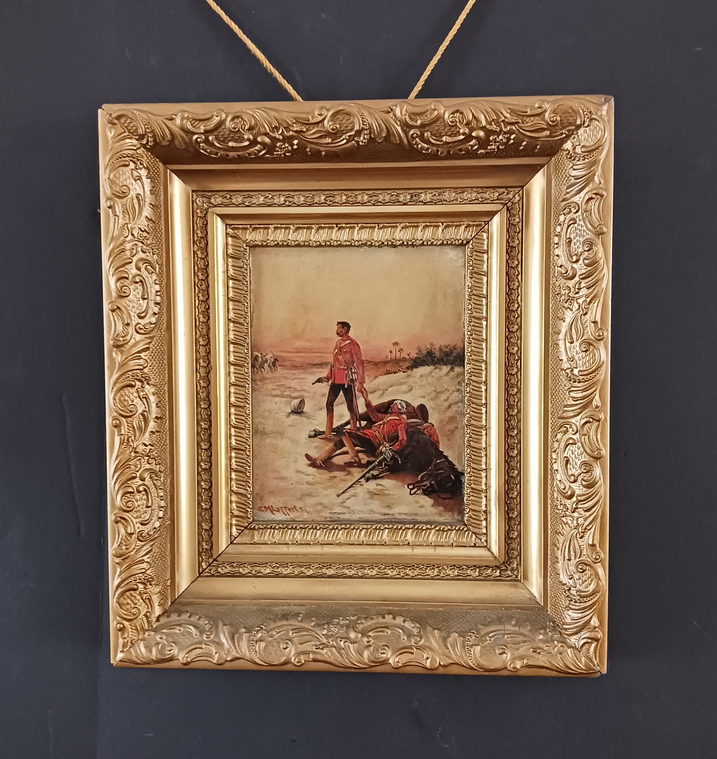 Last Stand British Military Painting by Charles M. Lefferts, 1896 - Etsy