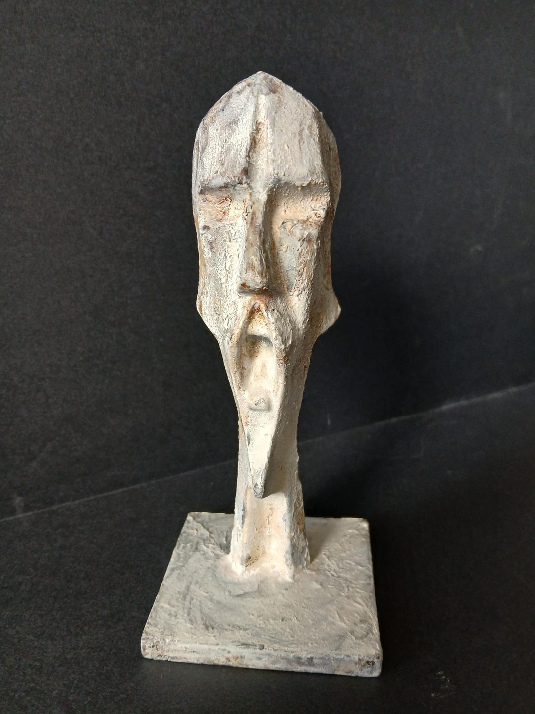 Shocking Brutalist Expressionist Sculpture Signed L. M. H. 1973 Heavy ...