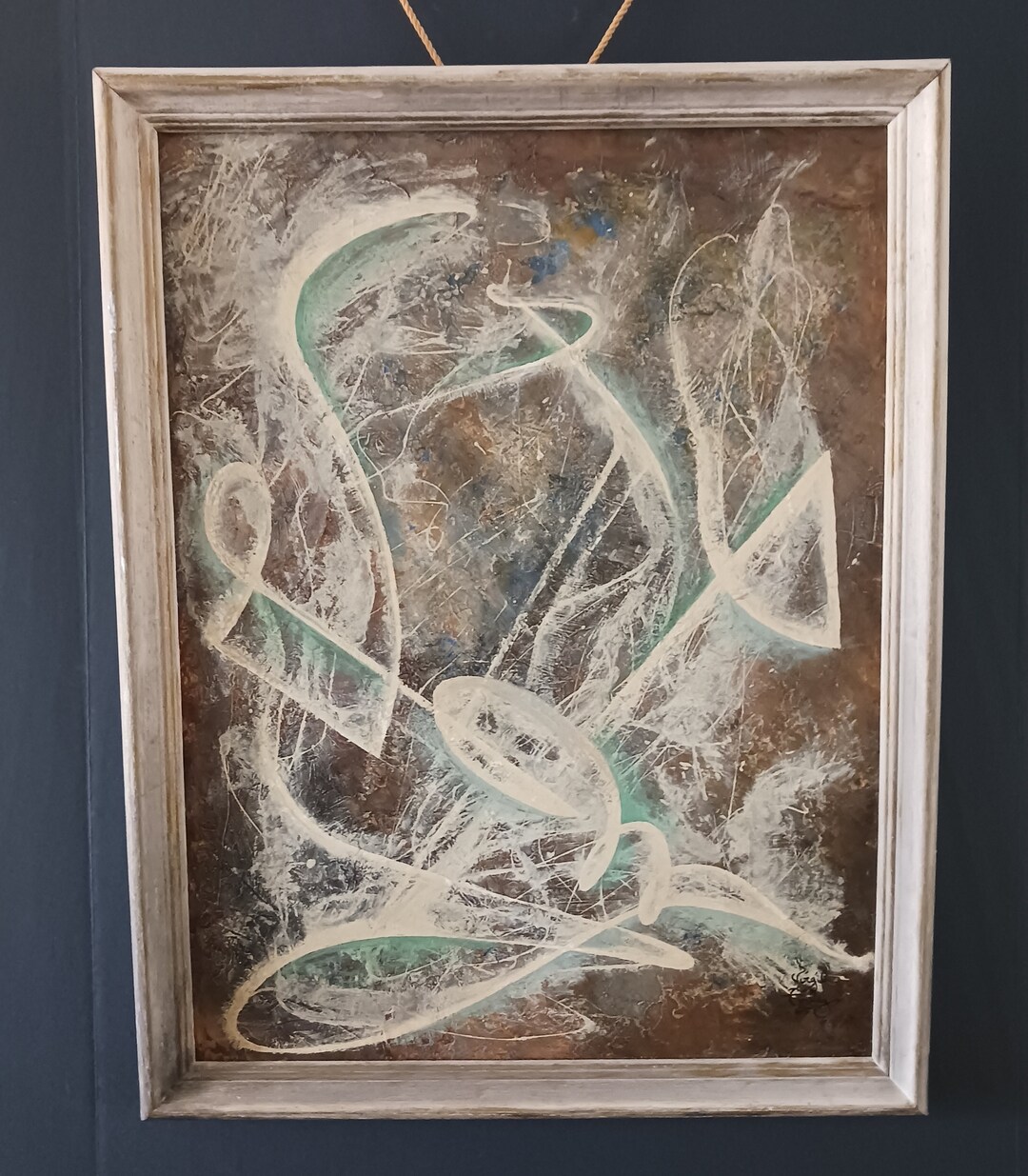 Virgil Finlay, World Famous Illustrator Music abstract Oil on ...