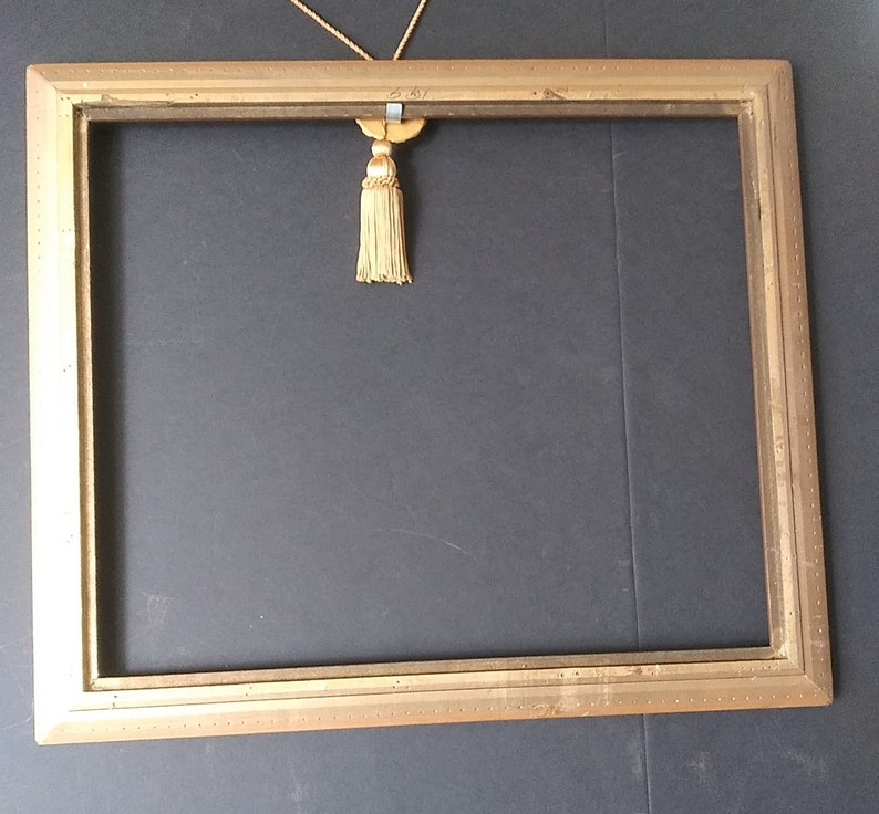 1960s Gold 20 X 24 Frame With Raised Floral and Foliate | Etsy