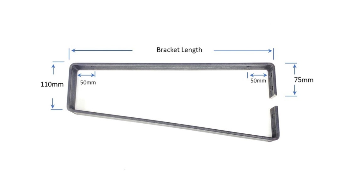 Floating Desk Shelf Bracket Kitchen Bar Breakfast Table Wall Mounted ...