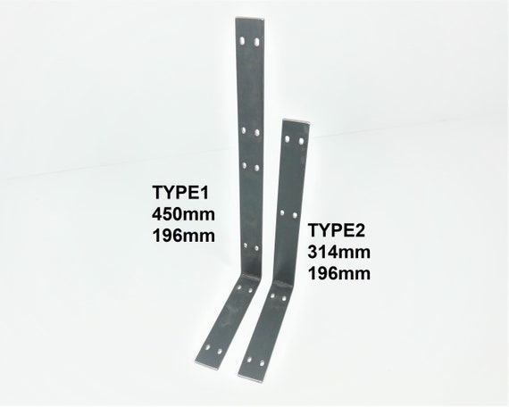 Metal Backrest Bench Bracket Back Rest Seat Bed 40x6mm 100x6mm | Etsy UK