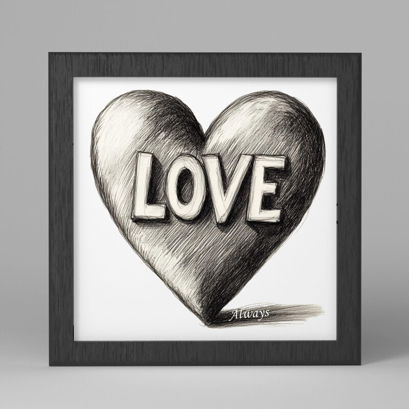 Hand Drawn Heart - Etsy