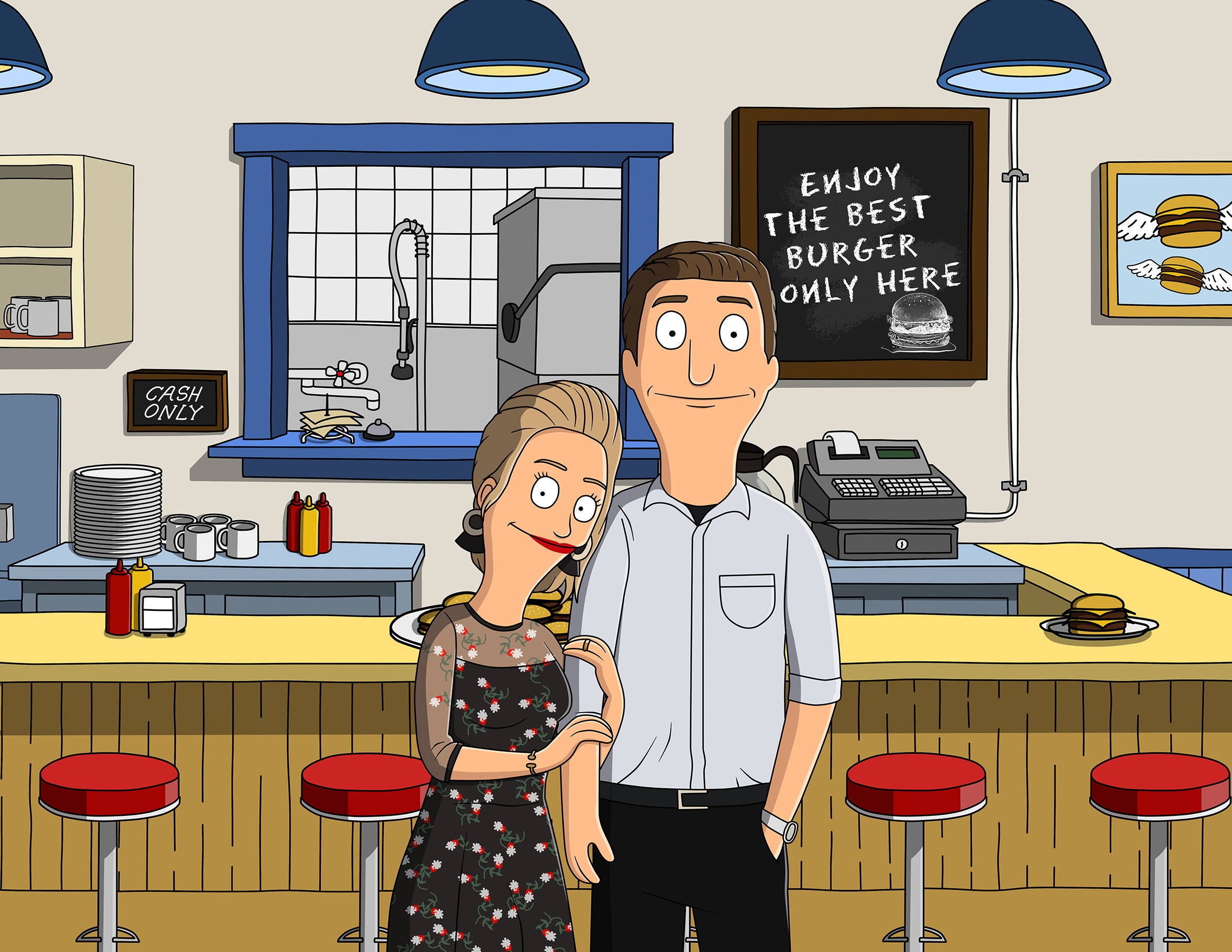 Cartoon Portrait Personalized Portrait Personalized Gift | Etsy