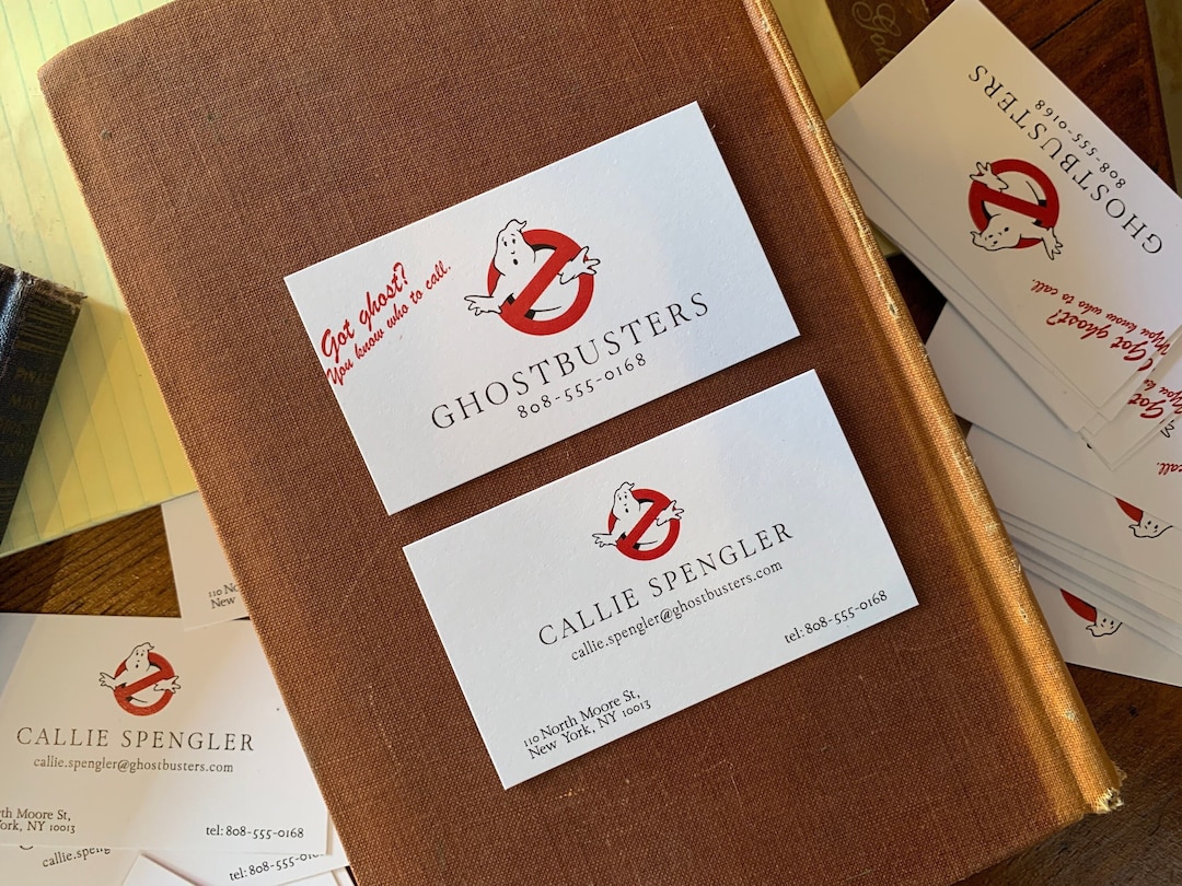 Ghostbusters Business Cards | Ghostbusters Frozen Empire - Etsy
