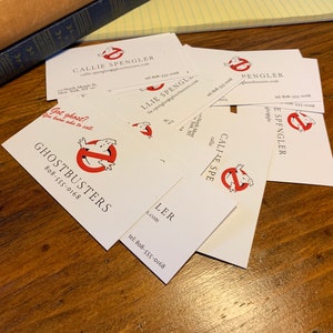 Ghostbusters Business Cards | Ghostbusters Frozen Empire - Etsy